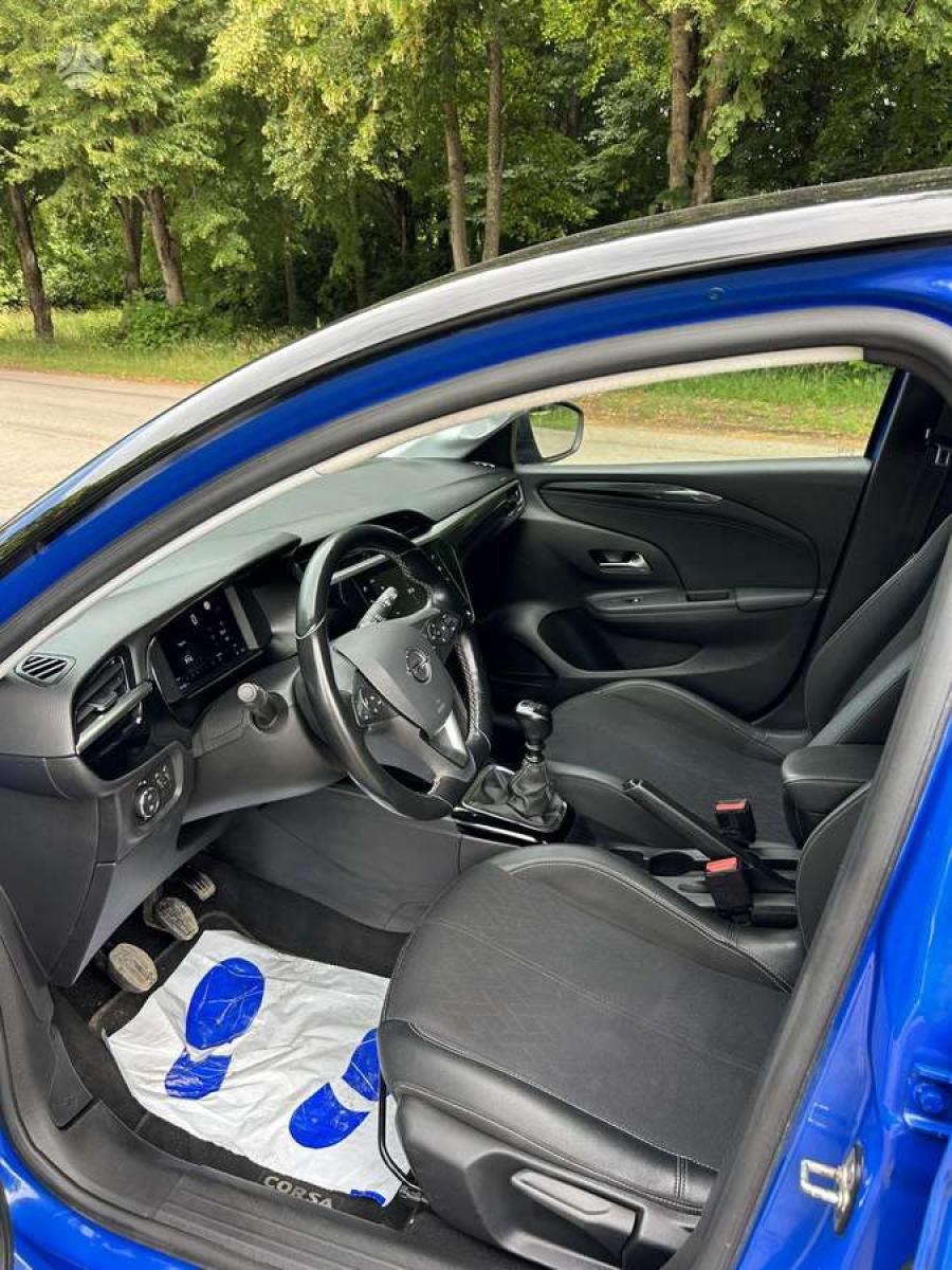 Blue Opel Corsa 2021 in Taurage, with an engine capacity of 1.50 L and mileage of 250 thousand km for 5950 €, photo 13 on AUTOMOTO.COM.LV