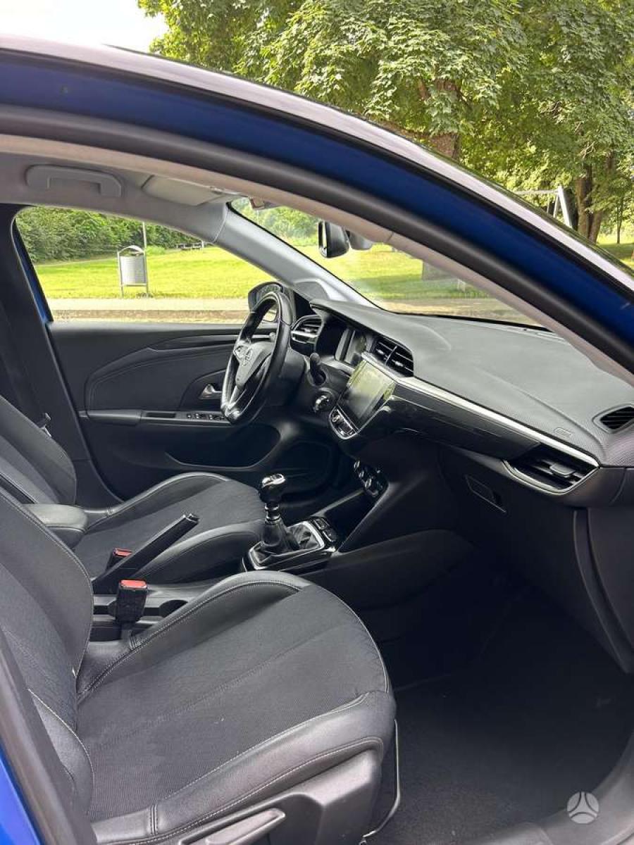 Blue Opel Corsa 2021 in Taurage, with an engine capacity of 1.50 L and mileage of 250 thousand km for 5950 €, photo 17 on AUTOMOTO.COM.LV