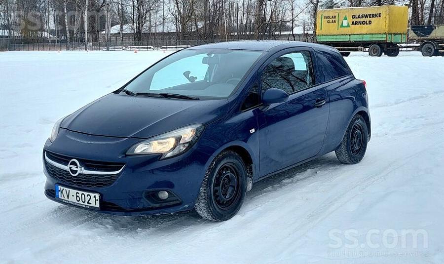 Blue Opel Corsa 2017 in Riga, with an engine capacity of 1.40 L and mileage of 0 thousand km for 4900 €, photo 1 on AUTOMOTO.COM.LV