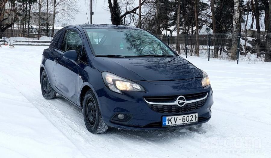 Blue Opel Corsa 2017 in Riga, with an engine capacity of 1.40 L and mileage of 0 thousand km for 4900 €, photo 9 on AUTOMOTO.COM.LV