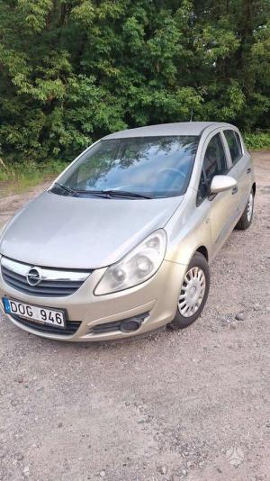 Brown Opel Corsa 2008 in Vilnius, with an engine capacity of 1.23 L and mileage of 132 thousand km for 1100 €, photo  on AUTOMOTO.COM.LV