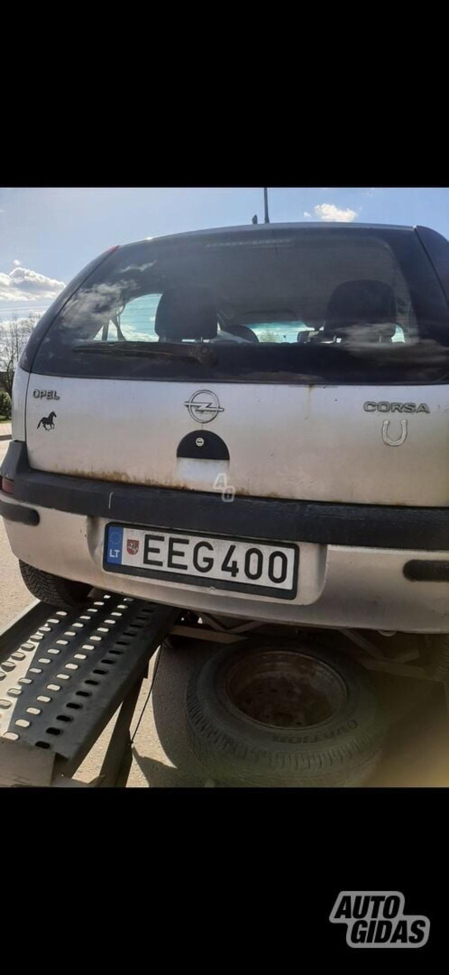 Opel Corsa 2001 in Kaunas, with an engine capacity of 1.20 L and mileage of 300 thousand km for 500 €, photo 4 on AUTOMOTO.COM.LV