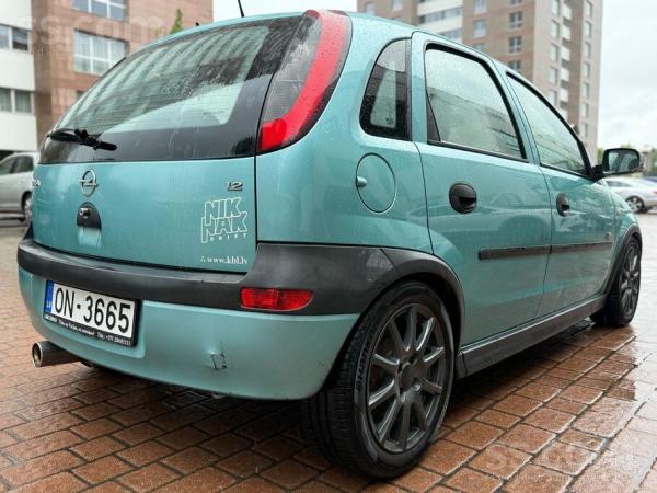 Green Opel Corsa 2003 in Riga, with an engine capacity of 1.20 L and mileage of 0 thousand km for 1600 €, photo 7 on AUTOMOTO.COM.LV