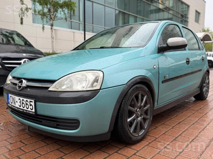 Green Opel Corsa 2003 in Riga, with an engine capacity of 1.20 L and mileage of 0 thousand km for 1600 €, photo 10 on AUTOMOTO.COM.LV