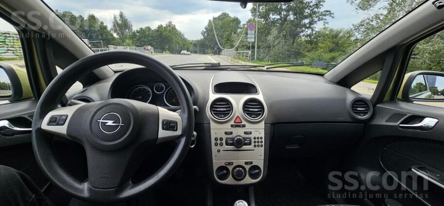 Zaļš Opel Corsa 2007 Rīga, ar dzinēja tilpumu 1.20 L un nobraukumu 161 tūkst. km par 1850 €, foto 3 vietnē AUTOMOTO.COM.LV
