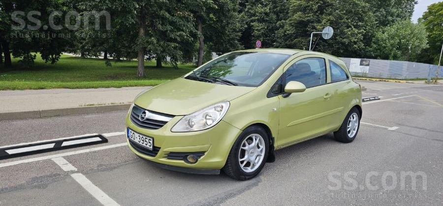 Zaļš Opel Corsa 2007 Rīga, ar dzinēja tilpumu 1.20 L un nobraukumu 161 tūkst. km par 1850 €, foto 7 vietnē AUTOMOTO.COM.LV