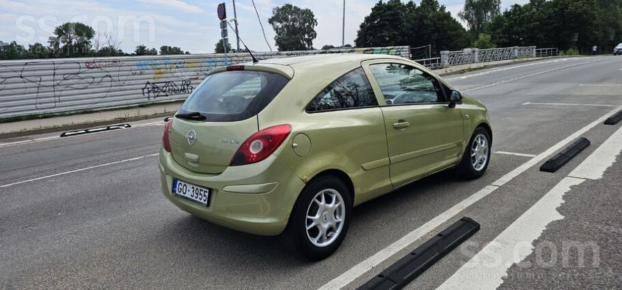 Zaļš Opel Corsa 2007 Rīga, ar dzinēja tilpumu 1.20 L un nobraukumu 161 tūkst. km par 1850 €, foto 10 vietnē AUTOMOTO.COM.LV