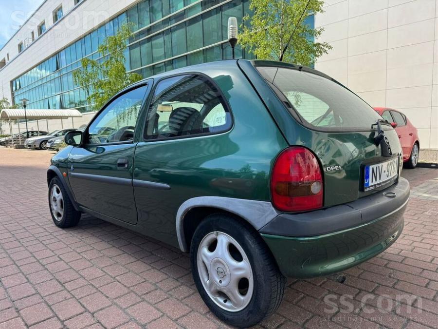 Green Opel Corsa 1998 in Riga, with an engine capacity of 1.00 L and mileage of 0 thousand km for 800 €, photo 8 on AUTOMOTO.COM.LV