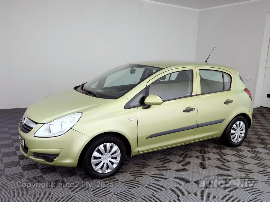 Green Opel Corsa 2007 in Tallinn, with an engine capacity of 1.20 L and mileage of 259 thousand km for 799 €, photo 3 on AUTOMOTO.COM.LV
