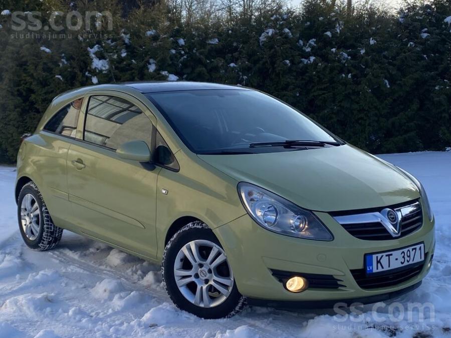 Zaļš Opel Corsa 2008 Rīga, ar dzinēja tilpumu 1.40 L un nobraukumu 225 tūkst. km par 1770 €, foto 3 vietnē AUTOMOTO.COM.LV