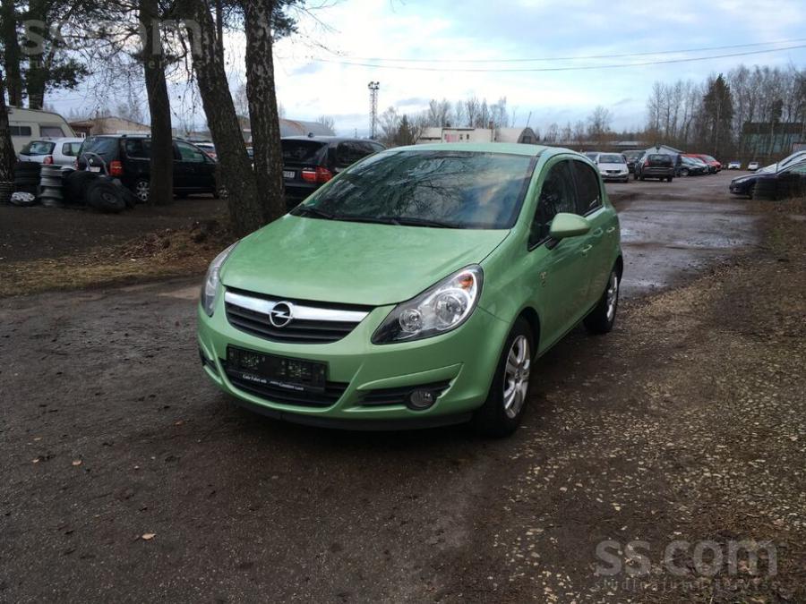 Green Opel Corsa 2010 in Riga, with an engine capacity of 1.20 L and mileage of 0 thousand km for 4500 €, photo 2 on AUTOMOTO.COM.LV