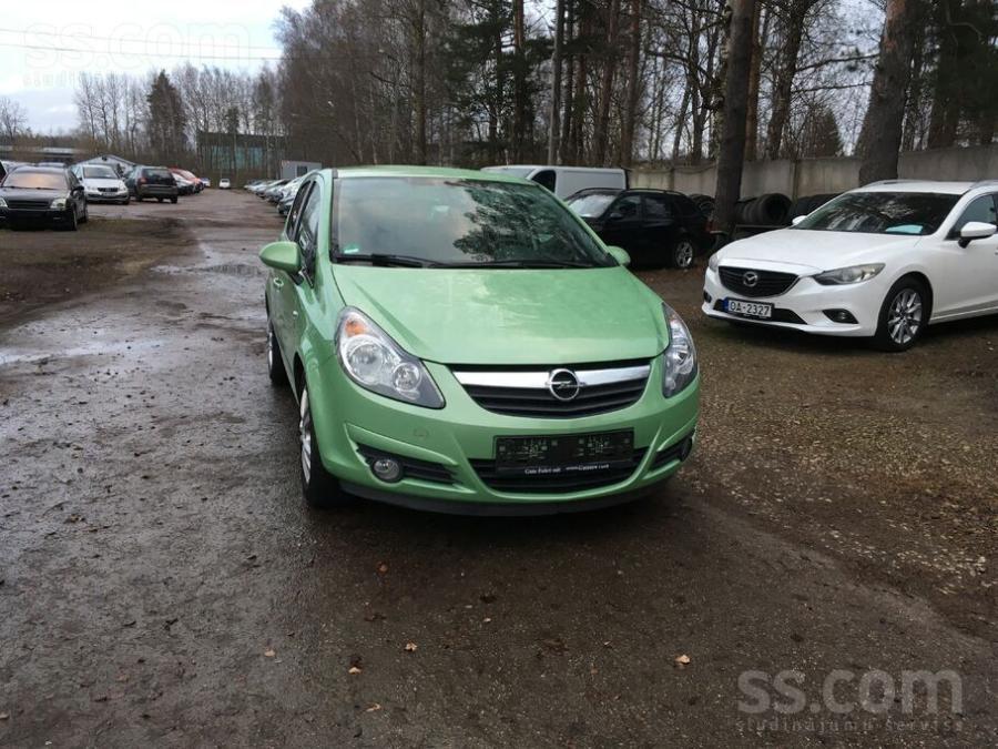 Green Opel Corsa 2010 in Riga, with an engine capacity of 1.20 L and mileage of 0 thousand km for 4500 €, photo 7 on AUTOMOTO.COM.LV