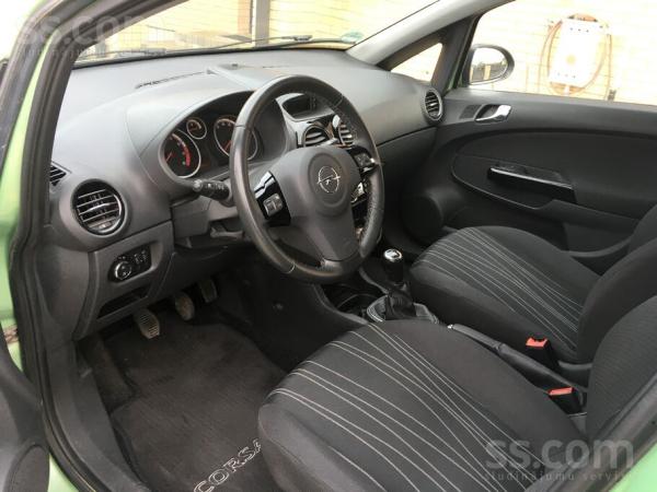 Green Opel Corsa 2010 in Riga, with an engine capacity of 1.20 L and mileage of 0 thousand km for 4500 €, photo 10 on AUTOMOTO.COM.LV