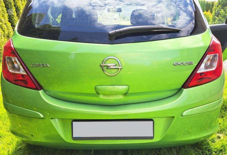 Zaļš Opel Corsa 2013 Kaišiadorys, ar dzinēja tilpumu 1.25 L un nobraukumu 258 tūkst. km par 2700 €, foto 13 vietnē AUTOMOTO.COM.LV