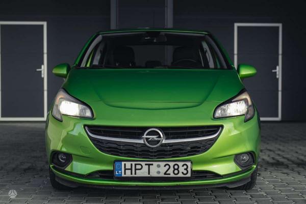 Green Opel Corsa 2015 in Vilnius, with an engine capacity of 1.25 L and mileage of 169 thousand km for 4450 €, photo 3 on AUTOMOTO.COM.LV