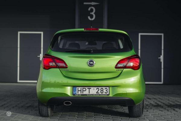 Green Opel Corsa 2015 in Vilnius, with an engine capacity of 1.25 L and mileage of 169 thousand km for 4450 €, photo 8 on AUTOMOTO.COM.LV