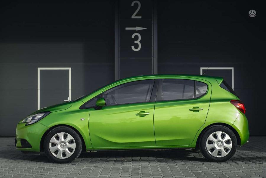 Green Opel Corsa 2015 in Vilnius, with an engine capacity of 1.25 L and mileage of 169 thousand km for 4450 €, photo 11 on AUTOMOTO.COM.LV