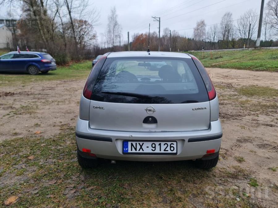 Grey Opel Corsa 2005 in Riga, with an engine capacity of 1.30 L and mileage of 246 thousand km for 1000 €, photo 4 on AUTOMOTO.COM.LV