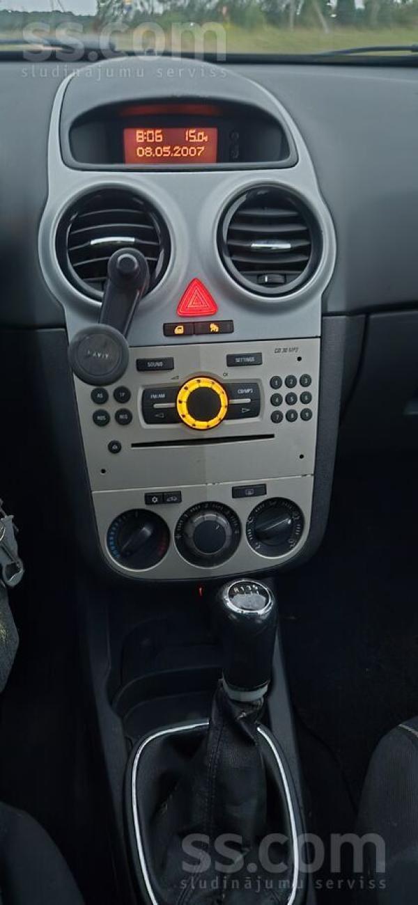 Opel Corsa 2007 Jēkabpils vietnē Pelēks Opel Corsa 2007 Jēkabpils, ar dzinēja tilpumu 1.30 L un nobraukumu 366 tūkst. km par 1550 €, foto 10 vietnē AUTOMOTO.COM.LV