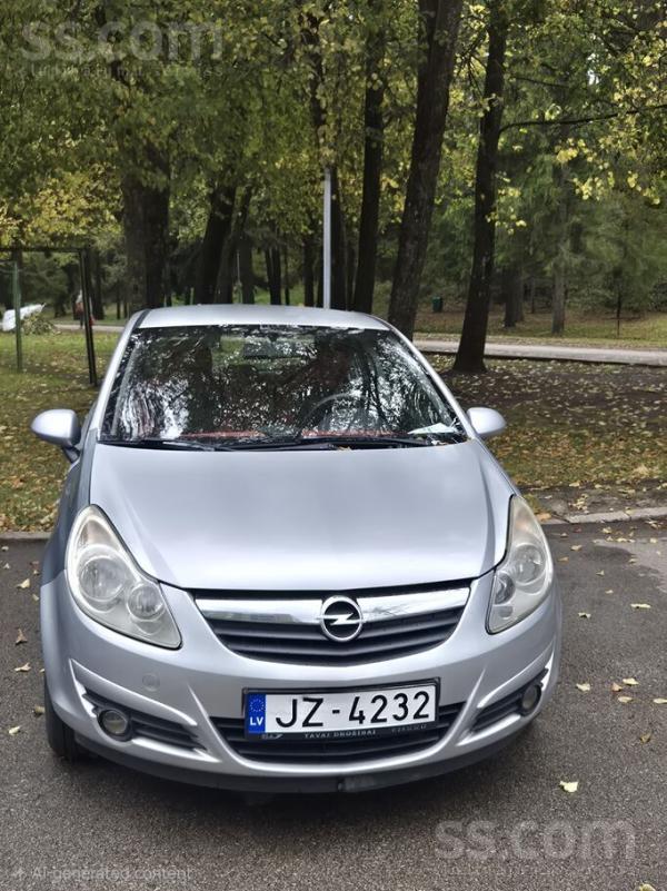 Pelēks Opel Corsa 2007 Ogre, ar dzinēja tilpumu 1.20 L un nobraukumu 153 tūkst. km par 1400 €, foto 1 vietnē AUTOMOTO.COM.LV
