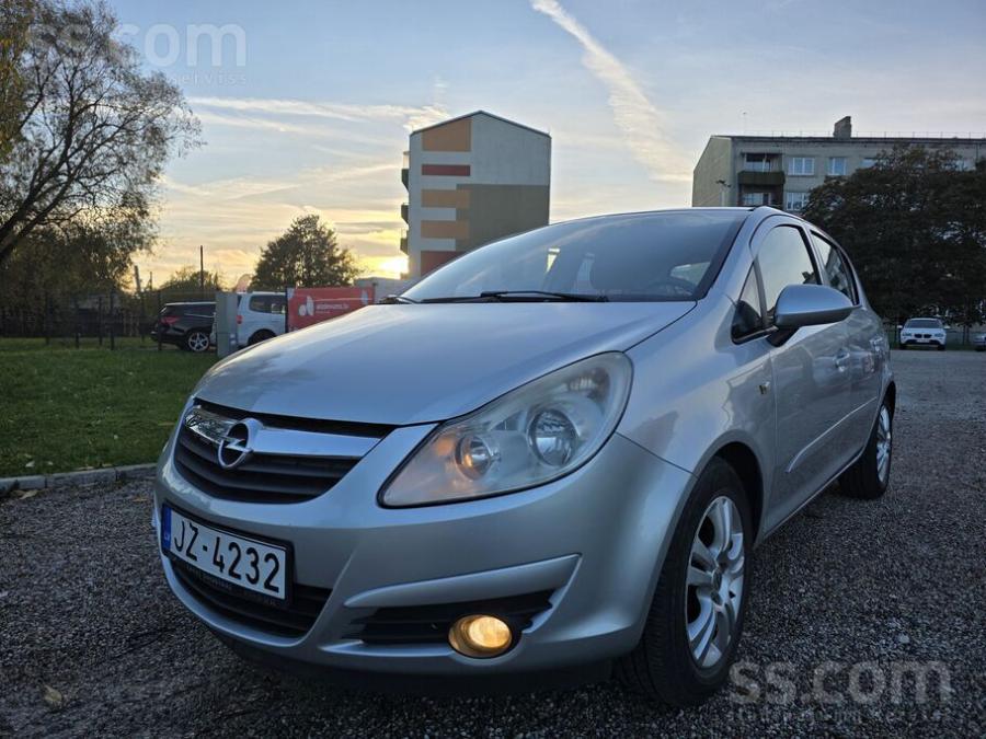 Grey Opel Corsa 2007 in Ventspils, with an engine capacity of 1.20 L and mileage of 153 thousand km for 2550 €, photo 25 on AUTOMOTO.COM.LV