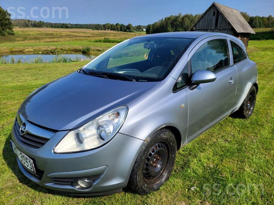 Grey Opel Corsa 2008 in Daugavpils, with an engine capacity of 1.20 L and mileage of 263 thousand km for 650 €, photo 1 on AUTOMOTO.COM.LV