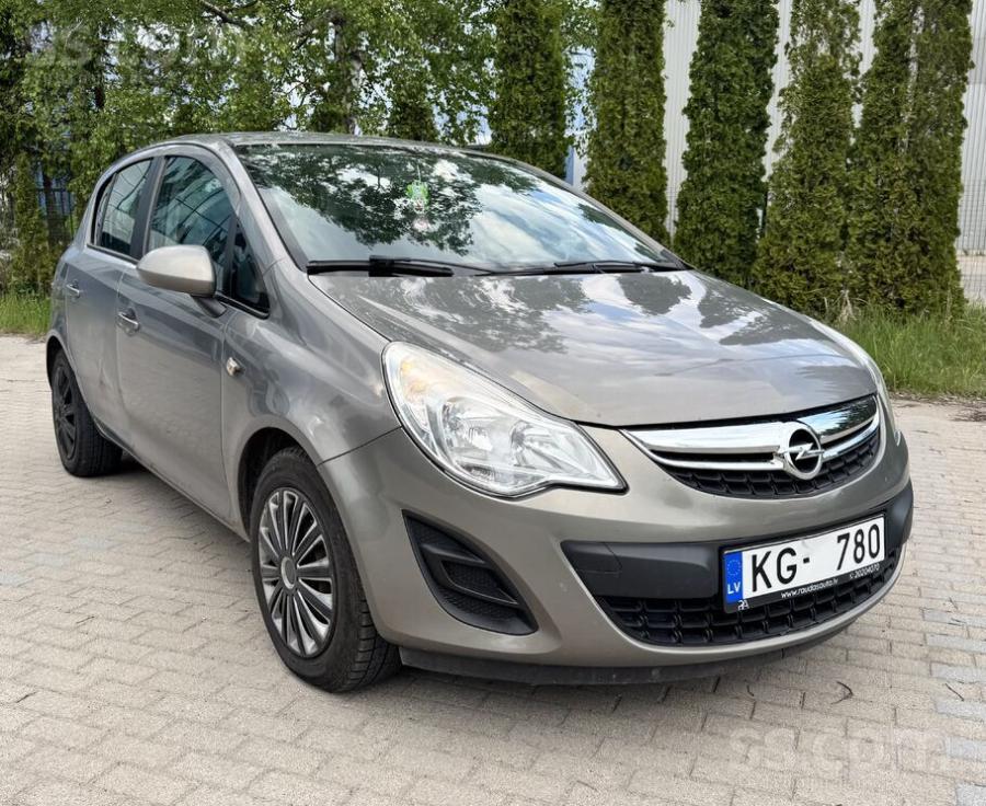 Grey Opel Corsa 2012 in Jurmala, with an engine capacity of 1.20 L and mileage of 227 thousand km for 1599 €, photo 1 on AUTOMOTO.COM.LV