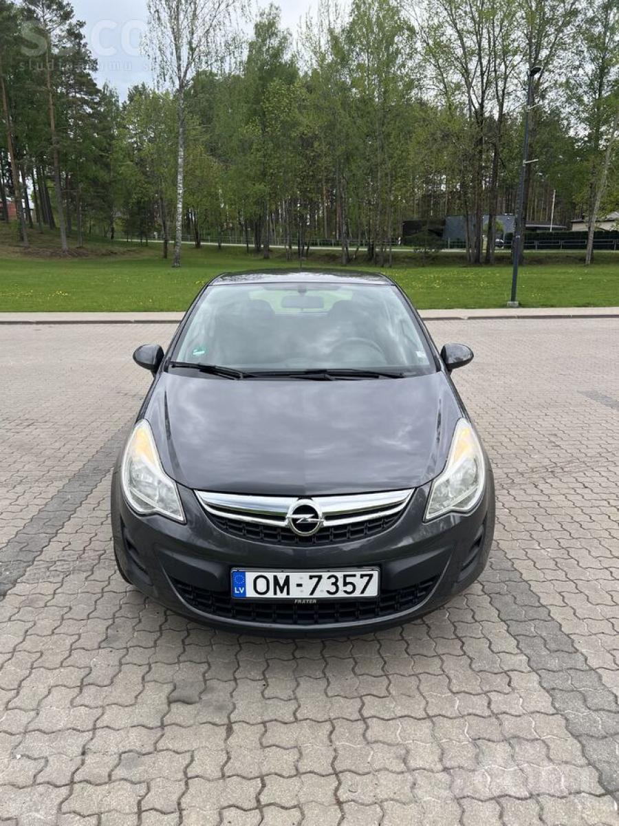 Grey Opel Corsa 2012 in Riga, with an engine capacity of 1.20 L and mileage of 209 thousand km for 2349 €, photo 1 on AUTOMOTO.COM.LV