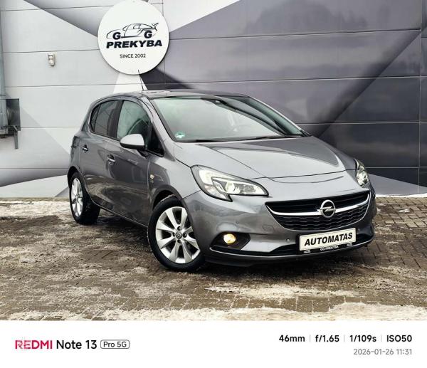Grey Opel Corsa 2019 in Kaunas, with an engine capacity of 1.40 L and mileage of 83 thousand km for 8650 €, photo 1 on AUTOMOTO.COM.LV
