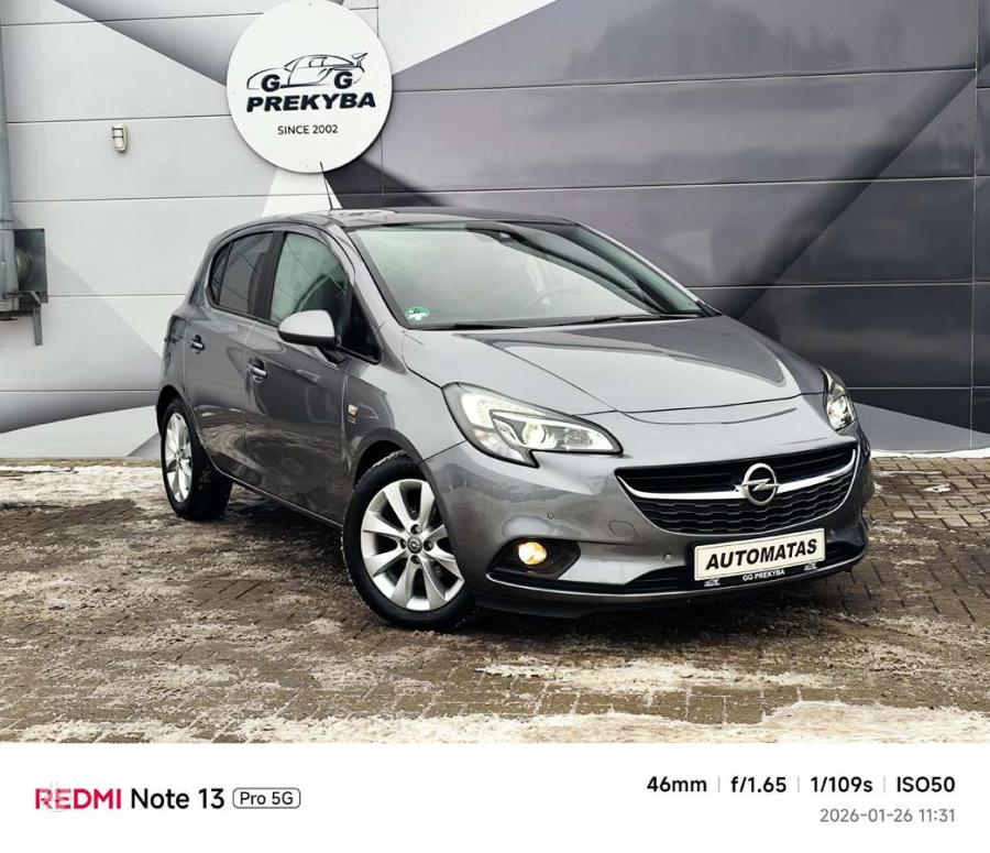 Grey Opel Corsa 2019 in Kaunas, with an engine capacity of 1.40 L and mileage of 83 thousand km for 8650 €, photo 1 on AUTOMOTO.COM.LV