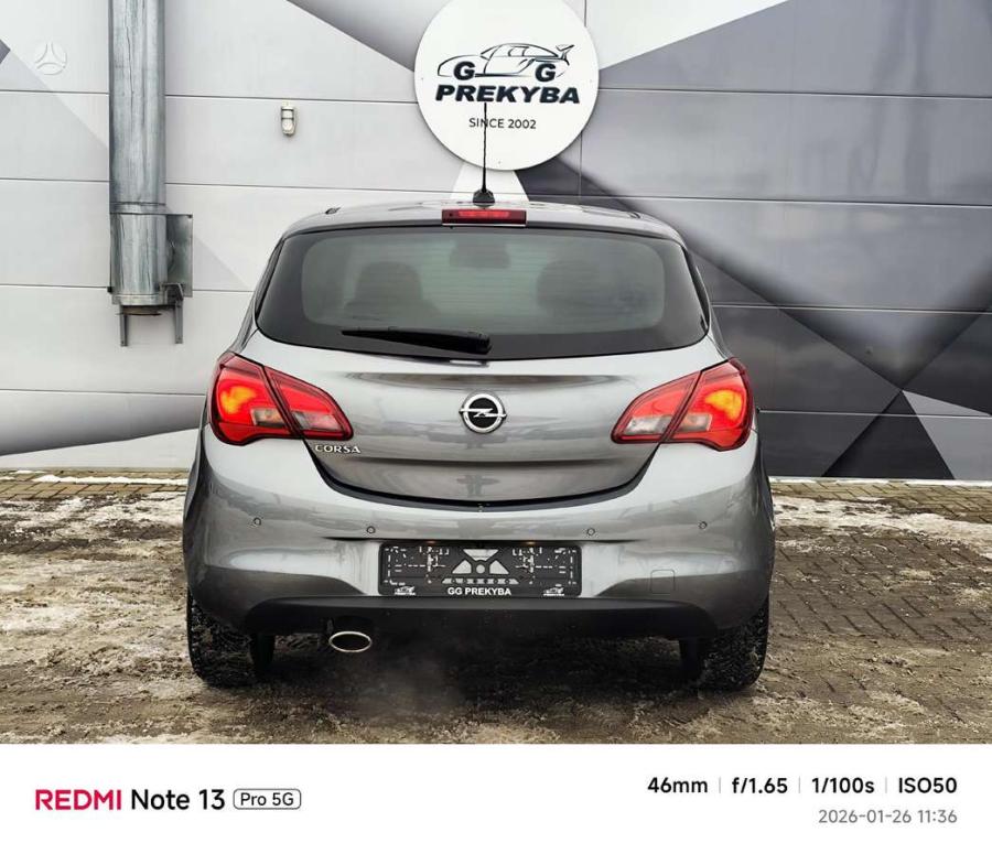 Grey Opel Corsa 2019 in Kaunas, with an engine capacity of 1.40 L and mileage of 83 thousand km for 8650 €, photo 8 on AUTOMOTO.COM.LV