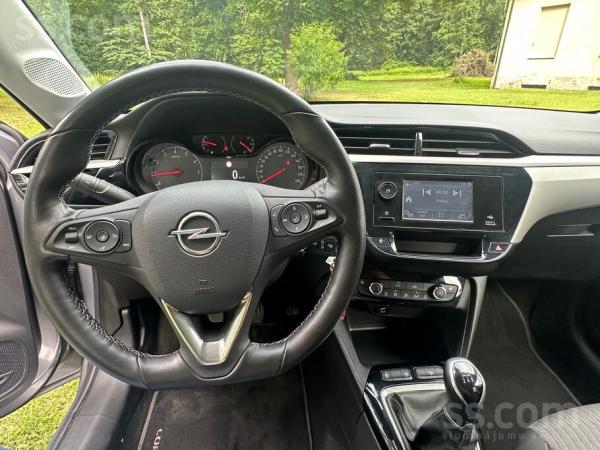 Grey Opel Corsa 2020 in Riga, with an engine capacity of 1.20 L and mileage of 31 thousand km for 9900 €, photo 9 on AUTOMOTO.COM.LV