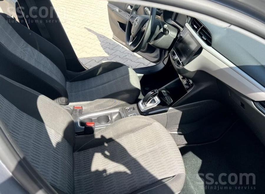 Grey Opel Corsa 2021 in Riga, with an engine capacity of 1.00 L and mileage of 0 thousand km for 14400 €, photo 9 on AUTOMOTO.COM.LV