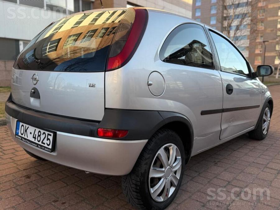 Opel Corsa 2003 in Riga, with an engine capacity of 1.20 L and mileage of 0 thousand km for 1300 €, photo 8 on AUTOMOTO.COM.LV