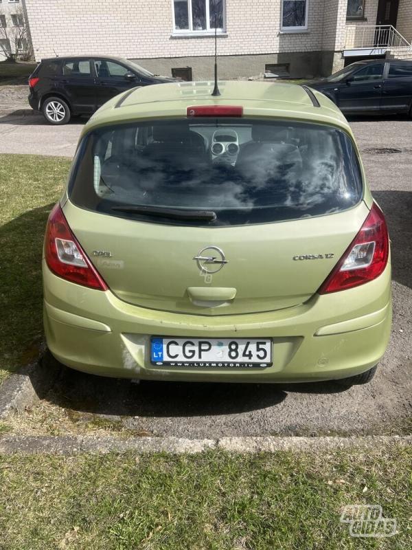 Opel Corsa 2007 in Raseiniai, with an engine capacity of 1.20 L and mileage of 138 thousand km for 400 €, photo 5 on AUTOMOTO.COM.LV