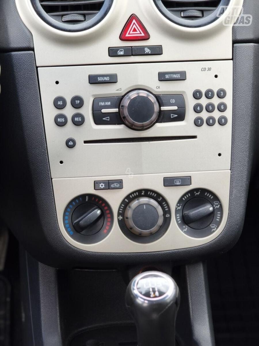 Opel Corsa 2008 in Vilnius, with an engine capacity of 1.20 L and mileage of 171 thousand km for 1350 €, photo 12 on AUTOMOTO.COM.LV