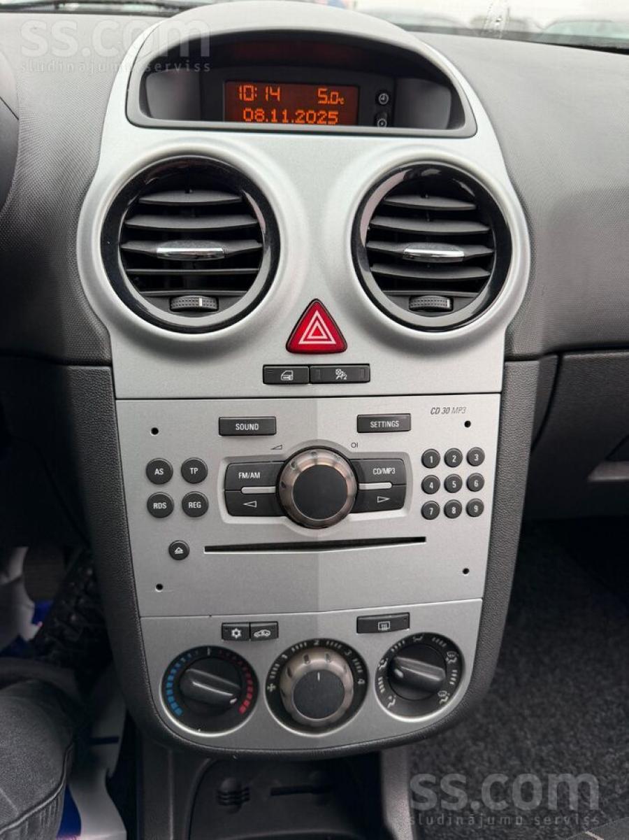 Opel Corsa 2009 in Jekabpils, with an engine capacity of 1.20 L and mileage of 339 thousand km for 1390 €, photo 9 on AUTOMOTO.COM.LV