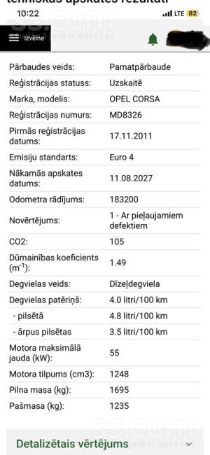 Oranžs Opel Corsa 2011 Rīga, ar dzinēja tilpumu 1.30 L un nobraukumu 184 tūkst. km par 2100 €, foto 11 vietnē AUTOMOTO.COM.LV