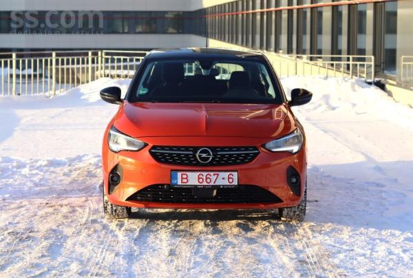 Orange Opel Corsa 2020 in Riga, with an engine capacity of 1.20 L and mileage of 87 thousand km for 11780 €, photo 2 on AUTOMOTO.COM.LV