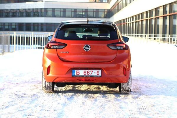 Orange Opel Corsa 2020 in Riga, with an engine capacity of 1.20 L and mileage of 87 thousand km for 11780 €, photo 5 on AUTOMOTO.COM.LV