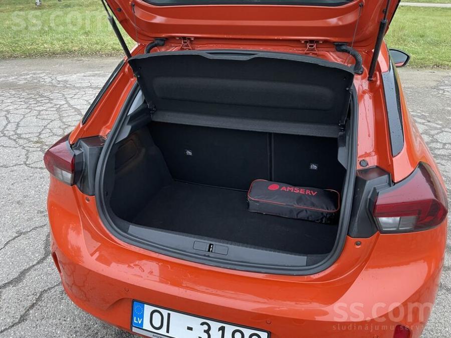 Orange Opel Corsa 2020 in Riga, with an engine capacity of 1.20 L and mileage of 70 thousand km for 9800 €, photo 6 on AUTOMOTO.COM.LV