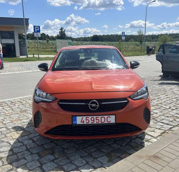 Orange Opel Corsa 2022 in Vilnius, with an engine capacity of 1.20 L and mileage of 42 thousand km for 5500 €, photo 1 on AUTOMOTO.COM.LV