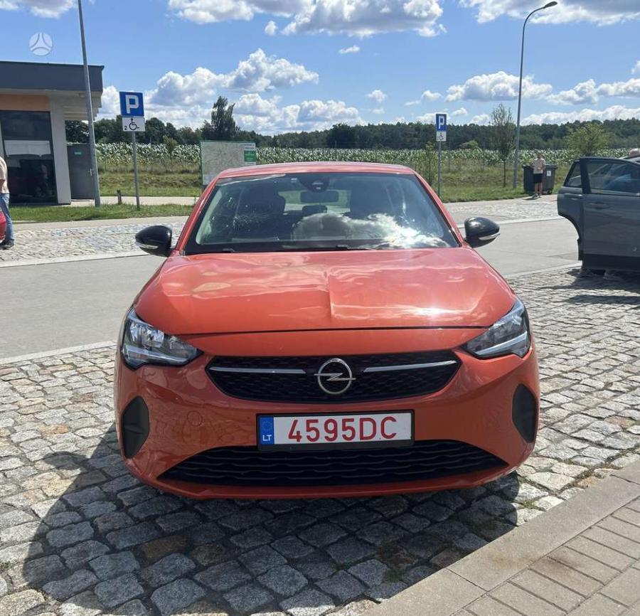 Orange Opel Corsa 2022 in Vilnius, with an engine capacity of 1.20 L and mileage of 42 thousand km for 5500 €, photo 1 on AUTOMOTO.COM.LV