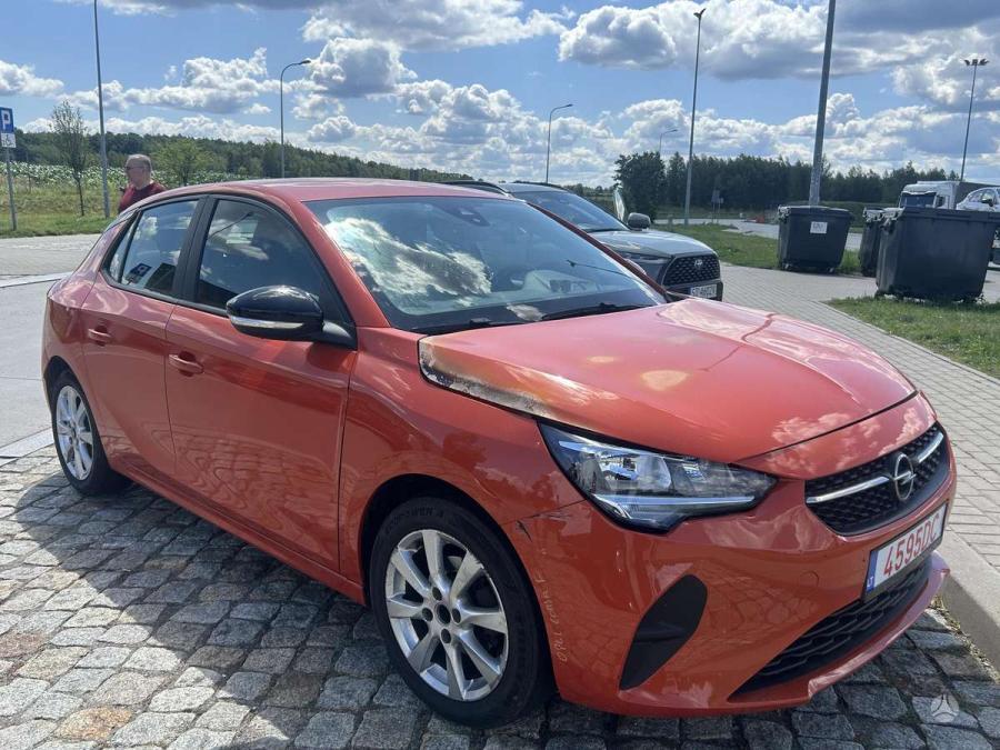 Orange Opel Corsa 2022 in Vilnius, with an engine capacity of 1.20 L and mileage of 42 thousand km for 5500 €, photo 4 on AUTOMOTO.COM.LV