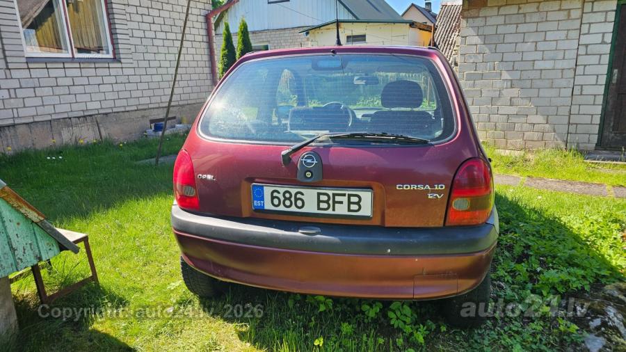 Red Opel Corsa 2000 in Valga, with an engine capacity of 1.00 L and mileage of 128 thousand km for 900 €, photo 5 on AUTOMOTO.COM.LV