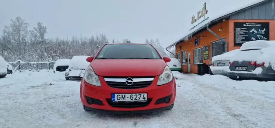 Red Opel Corsa 2007 in Valmiera, with an engine capacity of 1.20 L and mileage of 287 thousand km for 1150 €, photo 9 on AUTOMOTO.COM.LV
