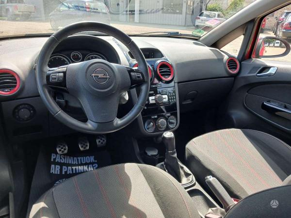 Sarkans Opel Corsa 2009 Kelmė, ar dzinēja tilpumu 1.36 L un nobraukumu 160 tūkst. km par 2750 €, foto 9 vietnē AUTOMOTO.COM.LV