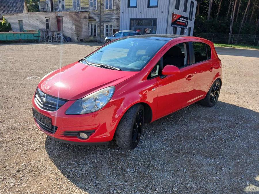 Sarkans Opel Corsa 2009 Kelmė, ar dzinēja tilpumu 1.39 L un nobraukumu 160 tūkst. km par 2600 €, foto 1 vietnē AUTOMOTO.COM.LV