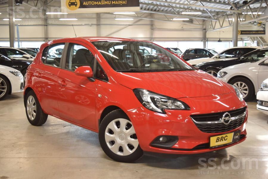 Sarkans Opel Corsa 2016 Rīga, ar dzinēja tilpumu 1.40 L un nobraukumu 91 tūkst. km par 7400 €, foto 1 vietnē AUTOMOTO.COM.LV