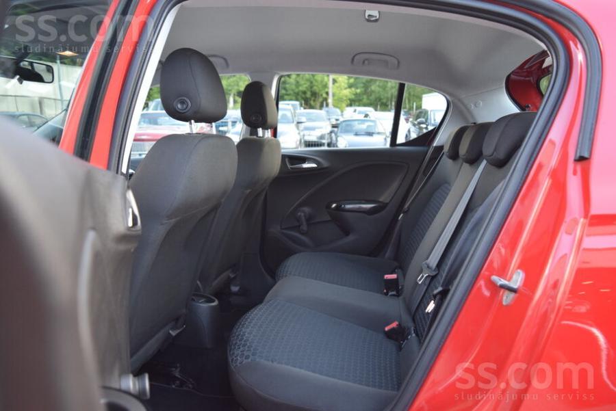 Sarkans Opel Corsa 2016 Rīga, ar dzinēja tilpumu 1.40 L un nobraukumu 91 tūkst. km par 7400 €, foto 12 vietnē AUTOMOTO.COM.LV